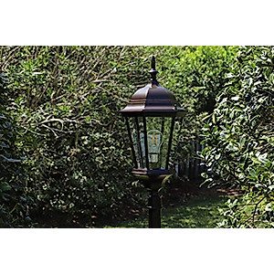 Kenroy Home 93432ORB Villa Waterproof Outdoor Lamp Post Light, Oil-Rubbed Bronze Finish