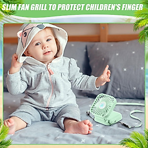 Hortsun 3Pack Necklace Fan Portable Neck Hanging Fan Mini Fan Handheld Fan for Cooling Small Personal Hands Free Fan USB Rechargeable Battery 3 Speed Air Circulatory Fan (Purple, Light Green, Pink)