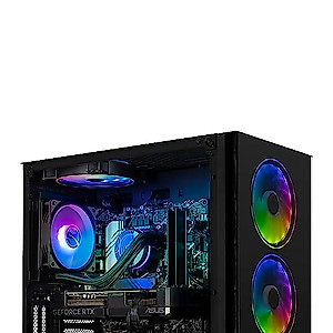 YEYIAN Yari II PC Gaming Tower Computers, Intel Core i7-12700F 4.6GHz(> i5 13400F), ASUS Nvidia RTX 4060, 512GB SSD 2TB HHD, 16GB DDR4 3200MHz, 650W Gold PSU, ARGB Fans, AC WiFi & Win 11 Home