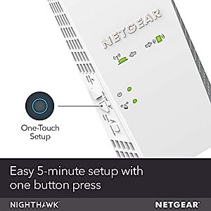 NETGEAR WiFi Mesh Range Extender EX7300 - Coverage up to 2300 sq.ft. and 40 devices with AC2200 Dual Band Wireless Signal Booster & Repeater (up to 2200Mbps speed), plus Mesh Smart Roaming