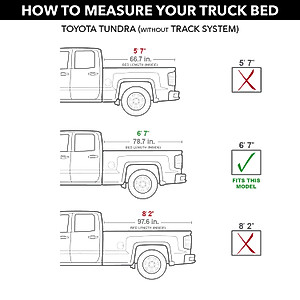 Roll N Lock M-Series Retractable Truck Bed Tonneau Cover | LG571M | Fits 2007 - 2021 Toyota Tundra (w/o OE track system or Trail Edition) 6' 7" Bed (78.7")