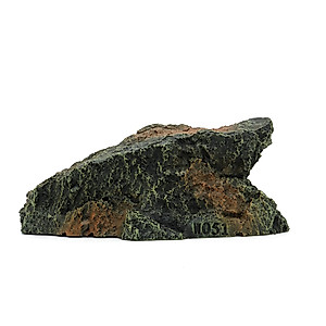 JIHAQUA Reptile Rock Hide Cave, Aquarium Habitat Decor Rock Tortoise Hideout for Lizards, Turtles, Reptiles, Amphibians, Fish