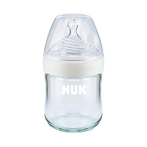 NUK Simply Natural Glass Baby Bottles and Pacifier Newborn Gift Set, 11 Piece Set