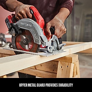 CRAFTSMAN V20 Cordless Circular Saw, 7-1/4 inch, Bare Tool Only (CMCS550B)