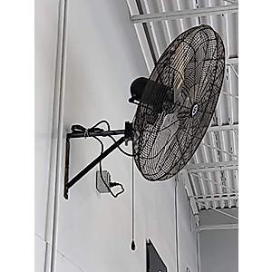 TPI 8749102 CACU24WO Oscillating Commercial Wall Fan, 24"