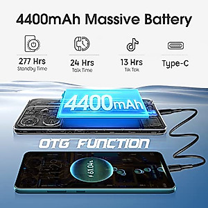 Ulefone Note 16 Pro Mobile Phones (16GB+256GB) Android 13 50MP Camera Octa Core Smartphone Unlocked 6.52” Waterdrop Screen, 4400mAh 4G Dual SIM Fingerprint Face ID GPS OTG, Globla Version- Black