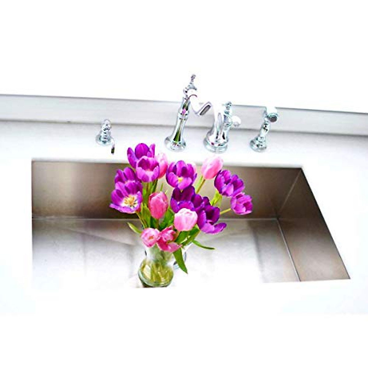 Kingston Brass KS7801TPLBS Templeton Widespread Kitchen Faucet with Brass Sprayer, Polished Chrome