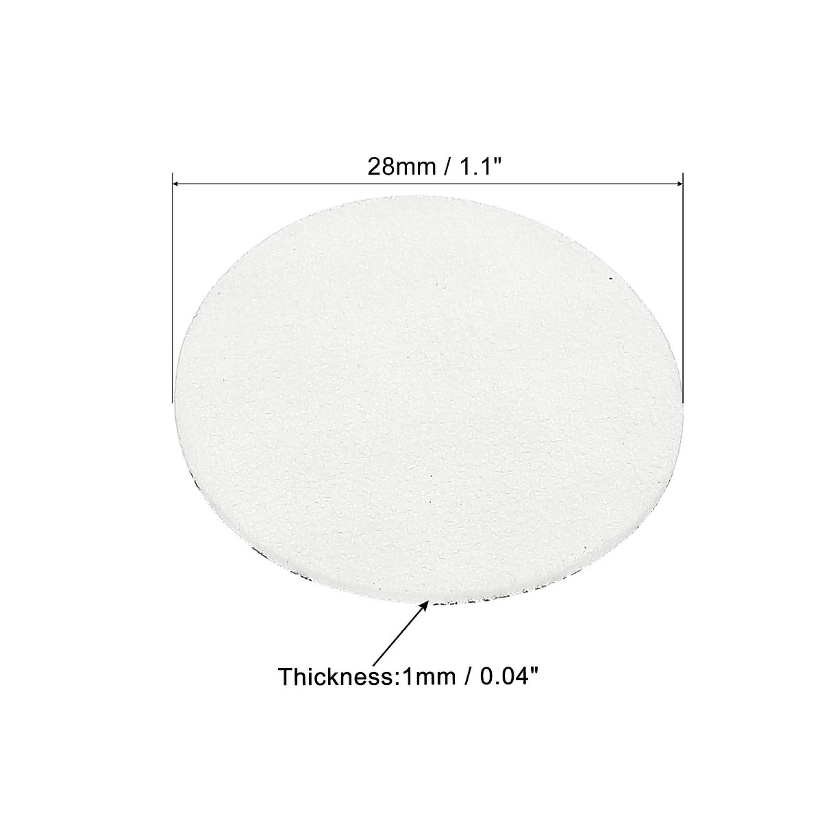 PATIKIL 28mm/1.1" Foam Lid Liner, 100 Pack PS Foam Resistant Tamper Pressure Sensitive Seal for Bottle Cap Liners Seals