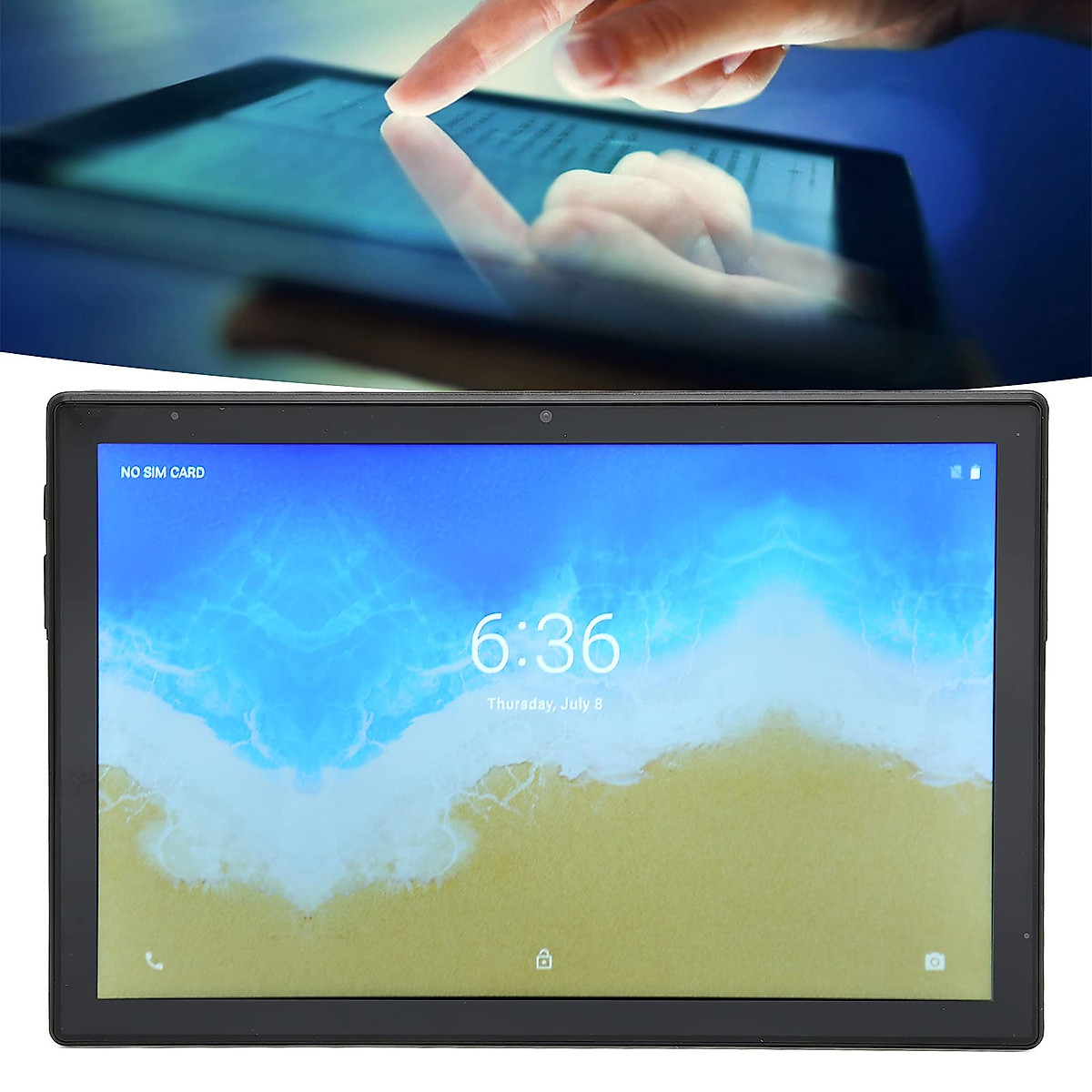 Tablet PC, 4G RAM 128G ROM HD 5.0 Tablet for Home to Office (US Plug)