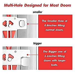 AceMining 2Pack Upgrade Portable Door Lock Home Security Door Locker Travel Lockdown Locks for Additional Safety and Privacy Perfect for Traveling Hotel Home Apartment College