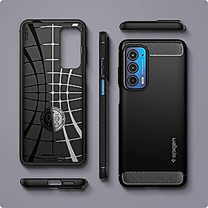Spigen Rugged Armor Designed for Motorola Edge (2021) Case (2021) - Matte Black