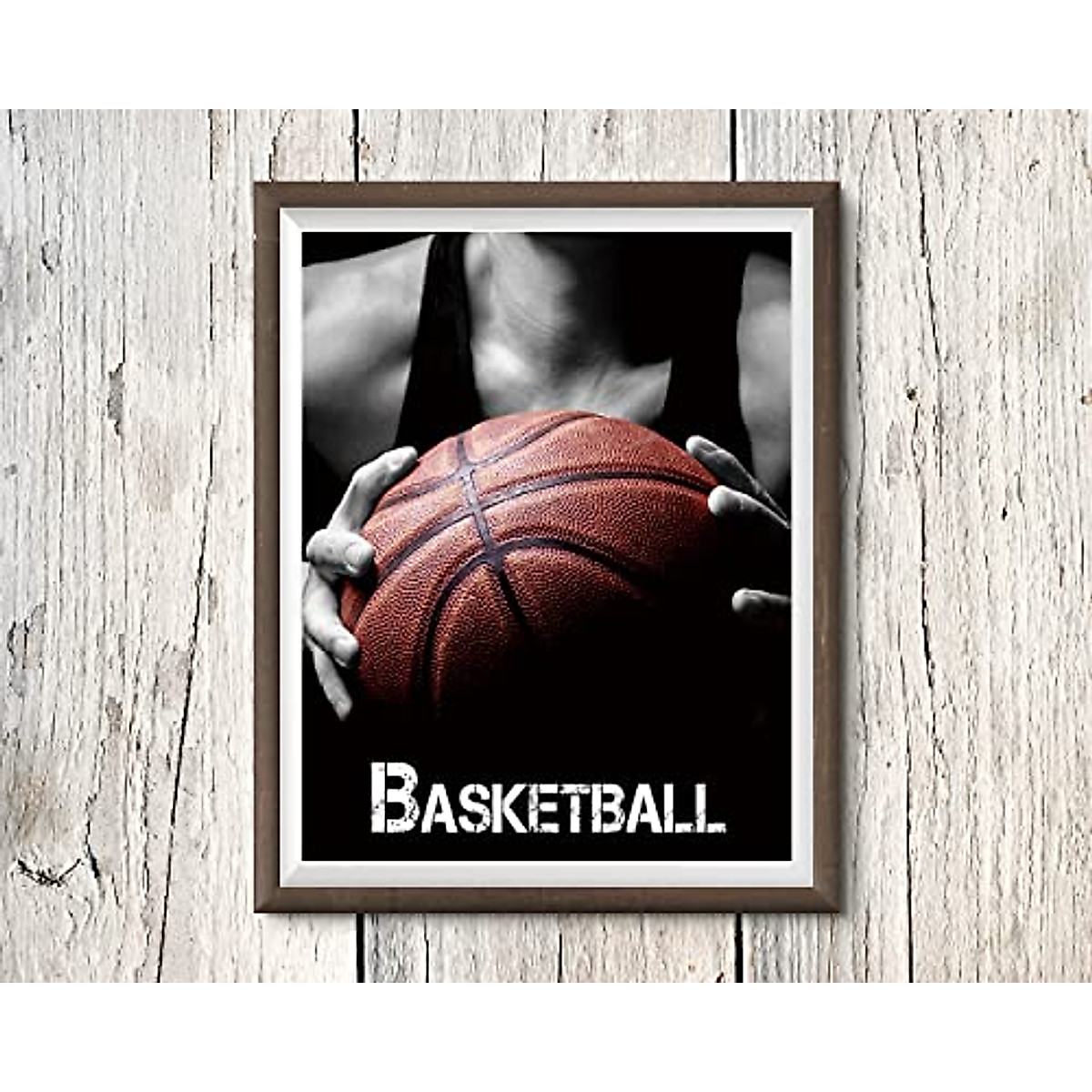 liflikwall Basketball art prints, set of 6 (8 X 10 in)-gifts for sports fans, men, boys, teenagers, art decoration for offices, bedrooms, and living rooms-frameless printing