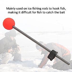 Ice Fishing Pole End, 5Pcs Extension Section Rods Pole End Tip with Rod Ice Fishing Accessories Ice for Fishing(M)