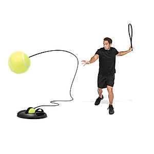SKLZ Dual Swivel Tennis Ball Launcher, Multipurpose Trainer, 15-Foot Kinetic Cord, Ages 7 and Up