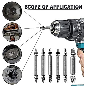 Stocking Stuffers for Men, Upgraded Damaged & Stripped Screw Extractor Kit Set, Cool Gadgets Gifts for Men and Women, A HassleFree Broken Bolt Extractor and Screw Remover Set, Drill Bit Tools