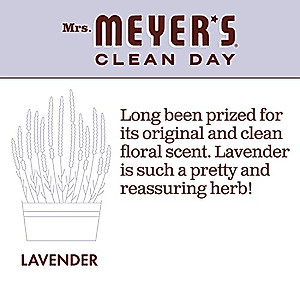 MRS. MEYER'S CLEAN DAY Exfoliating Body Scrub, Sugar Scrub that Leaves Skin Feeling Hydrated & Fresh, Made with Essential Oils, Lavender, 8 oz