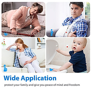 Caregiver Pager for Elderly, BITIWEND Wireless Call Button Personal Safety Alarm 600ft Range Smart Patient Help System Waterproof for Home/Elderly/Patient/Disabled Nurse Calling Alert 58 Chimes
