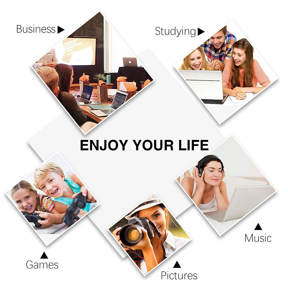 RAOYI 10 Pack 2GB USB Flash Drive USB 2.0 Metal Key Shape Memory Stick Thumb Drive Pen Drive-Black