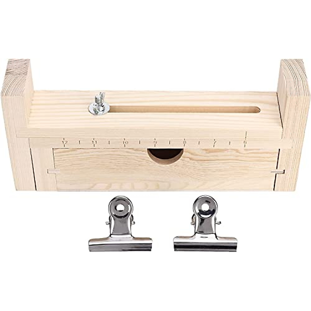 Wooden Jig Bracelet Maker with Two Clips,Upgrade Three Brackets Adjustable Paracord U Shape Wooden Frame Bracelet Jig Kit DIY Wristband Rope Knot Braided Fixing Tools (with Storage Box)