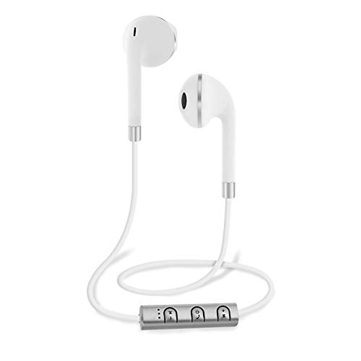 Bluetooth Wireless Stereo Earbuds with Mic -White
