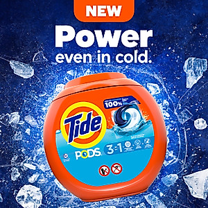Tide PODS Laundry Detergent Soap Pacs, HE Compatible, 112 ct, Powerful 3-in-1 Clean, Clean Breeze