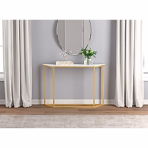Safdie Console Table - Sturdy Mondern Console Tables for Entryway - Easy to Assemble - Narrow Entrance Table, Sofa Table, Entry Table, Hallway Table - Elegant & Modern, Behind Couch Table