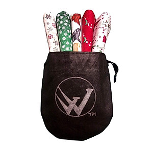 Fat Quarter Bundle by Vertical Vortex Farmhouse Gnomes Fat Quarter Fabric Bundle Set 5 (1-4 Yard) Snowflakes Santa, Multi, 18x21