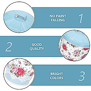 Cabilock Mini Table Trash Office Trash can Bathroom Garbage can Kitchen Trash can 13 Gallon can Decorative Garbage