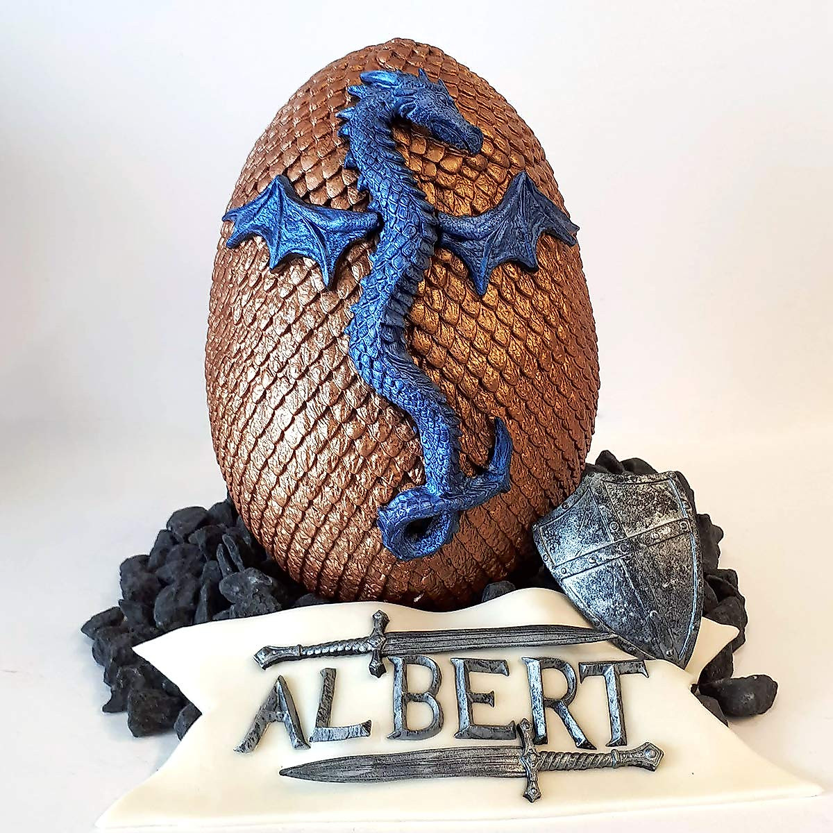 Katy Sue Continuous Dragon Scales Silicone Mold for Cake Decorating & Crafts - Texture Mat Size 6¾ x 5 inch; Each scale: ¼ x ¼ inch.