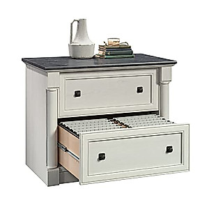 Sauder Palladia Lateral File, L: 36.81" x W: 22.01" x H: 29.61", Glacier Oak