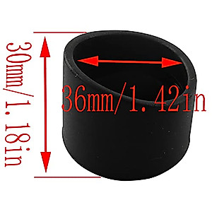 LQ Industrial Eyepiece Cover 2PCS 36mm Inner Diameter Binocular Rubber Eyepiece Eye Guards Cups Shield for 32-36mm Stereo Microscope Eyepieces Eyeshields