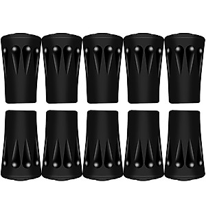 Trekking Pole Tips Protectors Walking Stick Tips, Replacement Rubber Alpenstock Head Cover for Hiking Stick Walking Trekking Skiing Poles (11mm Hole Diameter)