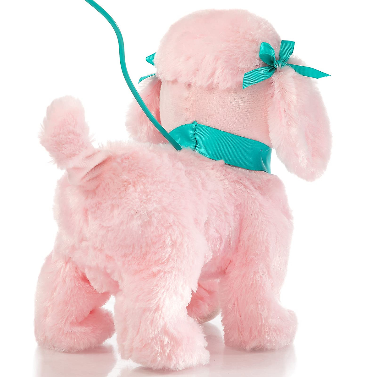 HollyHOME Plush Animated Puppy Poodle Puppy Dog Toy Pet with Remote Control Leash Walking,Barking and Waging Tails Electronic Puppy 12 Inches Gifts for Kids