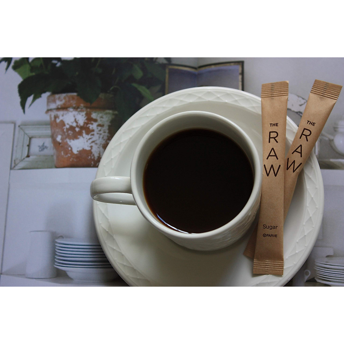 SUGART - THE RAW SUGAR - 500 Individual Serving Stick Packets - U Parve/Kosher