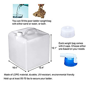 2 PCS Extra Thick Swimming Pool Ladder Weights Anchors for Above Ground Inflatable Pools - Pool Step Stair Weights - Pool Sand Bags Anchor Sandbags Weight for Pool Ladder Steps