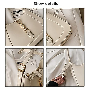 FVGWTVS Ladies Shoulder Bag Underarm Pu Messenger Bag Ladies Handbag Messenger Bag Fashion Bucket Bag