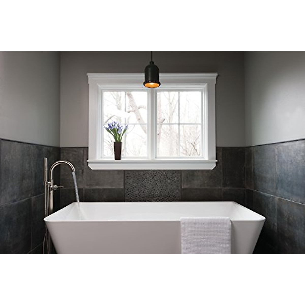 Delta Faucet Trinsic Floor-Mount Freestanding Tub Filler with Hand Held Shower, Stainless T4759-SSFL (Valve Not Included)