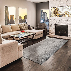 Amy & Delle Modern Shaggy Area Rug Pad| Ultra Soft, Luxury Carpet for Home, Bedroom, Living Room, Bathroom/Toilet| Grey, 39.3 x 39.3 Size, | Plush, Decorative Footcloth/Floor Cover/Play Mat