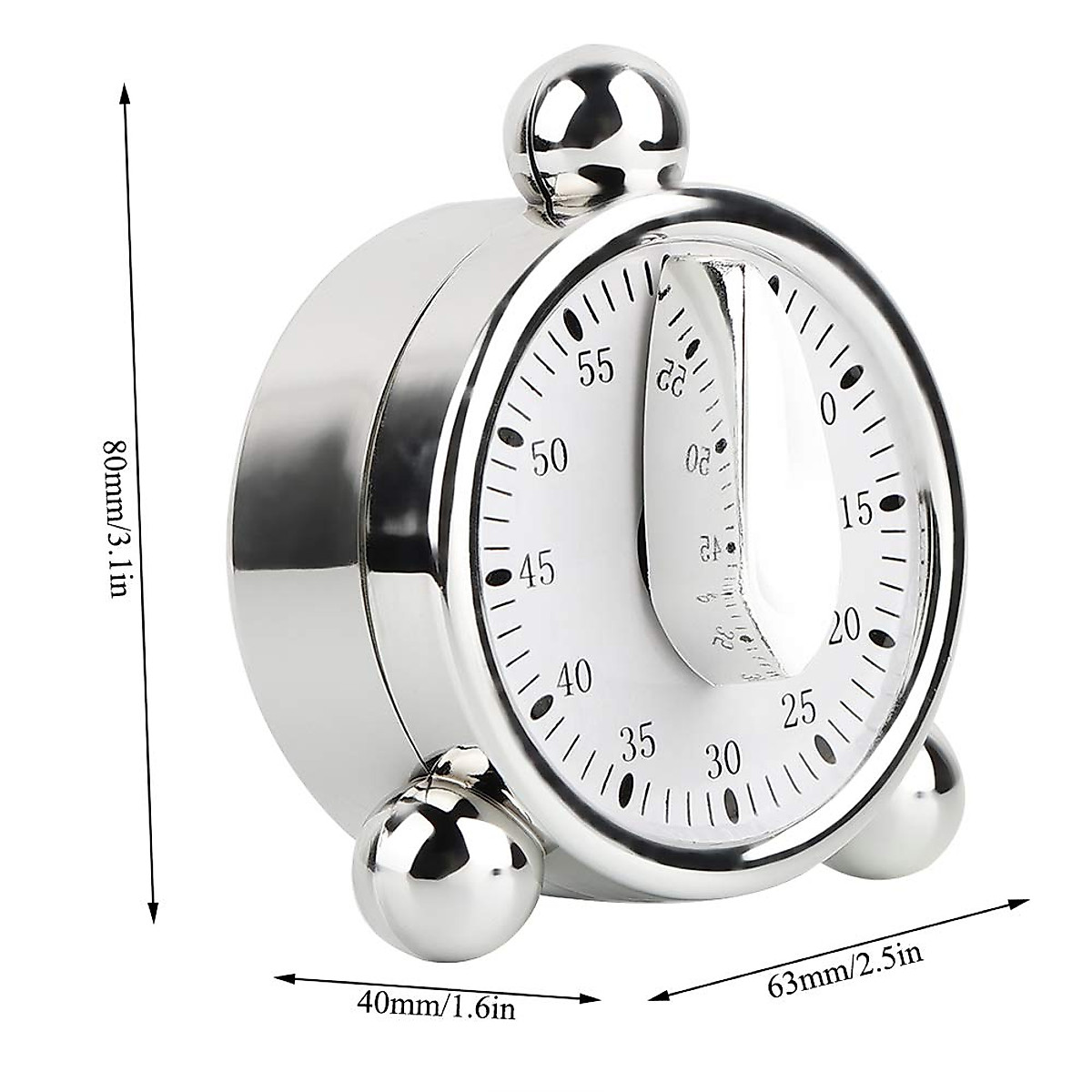 Kitchen Mechanical Timer, 60minutes Cooking Reminders Alarm Clock Countdown Timer for Home Apartment Office