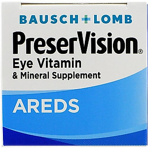PreserVision AREDS Eye Vitamin & Mineral Supplement, Contains Vitamin C, A, E, Zinc & Copper, 120 Tablets (Pack of 2) (Packaging May Vary)