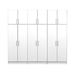 Prepac D Elite Storage Cabinet Set, 6 pc, White