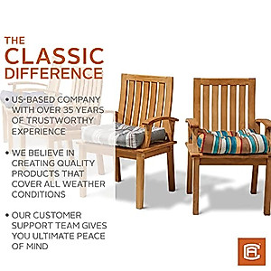 Classic Accessories Water-Resistant Indoor/Outdoor Bench Cushion, 54 x 18 x 5 Inch, Black, Patio Bench Cushion