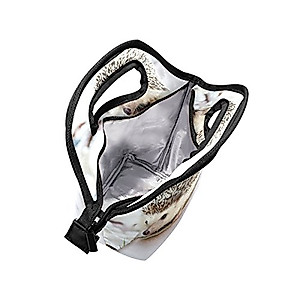 senya Lunch Bag Hedgehog Printed Neoprene Tote Reusable Insulated Waterproof School Picnic Carrying Gourmet Lunchbox Container Organizer For Men, Women, Adults, Kids, Girls, Boys