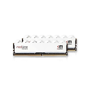 Mushkin Redline White - DDR4 UDIMM - 64GB (2x32GB) 3200MHz CL-14-288-pin1.4V Desktop Ram - Non-ECC - Dual Channel - FROSTBYTE Heatsink (MRD4U320EJJP32GX2)