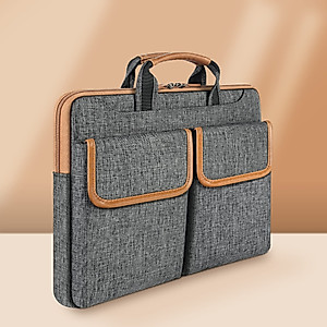 DOMISO 17 Inch Laptop Sleeve Laptop Shoulder Bag Compatible with 17.3" Dell XPS/HP Pavilion/LG Gram 17 /IdeaPad 320 / HP Omen,Dark Grey