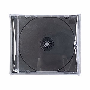 Progo CD Jewel Case Sleeves, 6 1/8 x 5 1/8 Inches Crystal Clear Self-Seal Resealable OPP Cellophane Poly Bags, 100 pieces. Food Grade, Fits One 10.4mm Standard CD Jewel Cases and more.