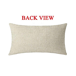 Xihomeli Yellow Bicycle Lumbar Throw Pillow Covers Oil Painting Red Flowers Home Decor Cushion Cover Cotton Linen Garden Bike Rectangle Pillow Case Outdoor Decor Sofa Couch 12x20 Inch(Bike-A)