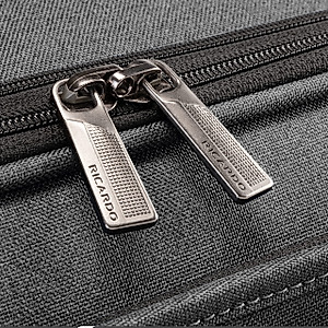 Ricardo Beverly Hills Malibu Bay 3.0 Softside, 4 Wheel Spinner, Lightweight Suitcase, Unisex, Stylish, Gray, Carry-On 20-Inch