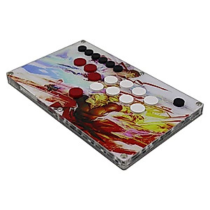 DIACCO B1-PC Ultra-Thin All Buttons Style Arcade Joystick Fight Stick Game Controller for PC USB Hot-Swap Cherry MX Artwork (Color : Artwork 3)