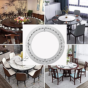 Swivel Turntable, Aluminium Alloy Turntable Bearing, Lazy Susan Heavy Duty Rotating Bearing Turntable Round Dining Table Smooth Swivel Plate Dining Table, Ball Bearing Aluminium Alloy Swivel Turntable